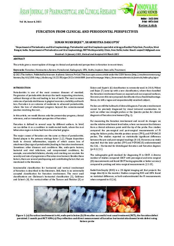 (PDF) Furcation from Clinical and Periodontal Perspectives