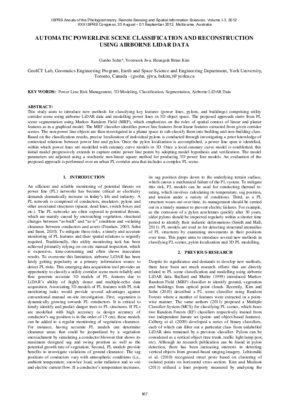 (PDF) Automatic Powerline Scene Classification and Reconstruction Using ...