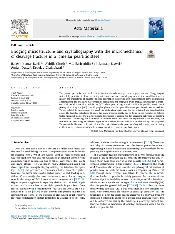 (PDF) Bridging microstructure and crystallography with the ...