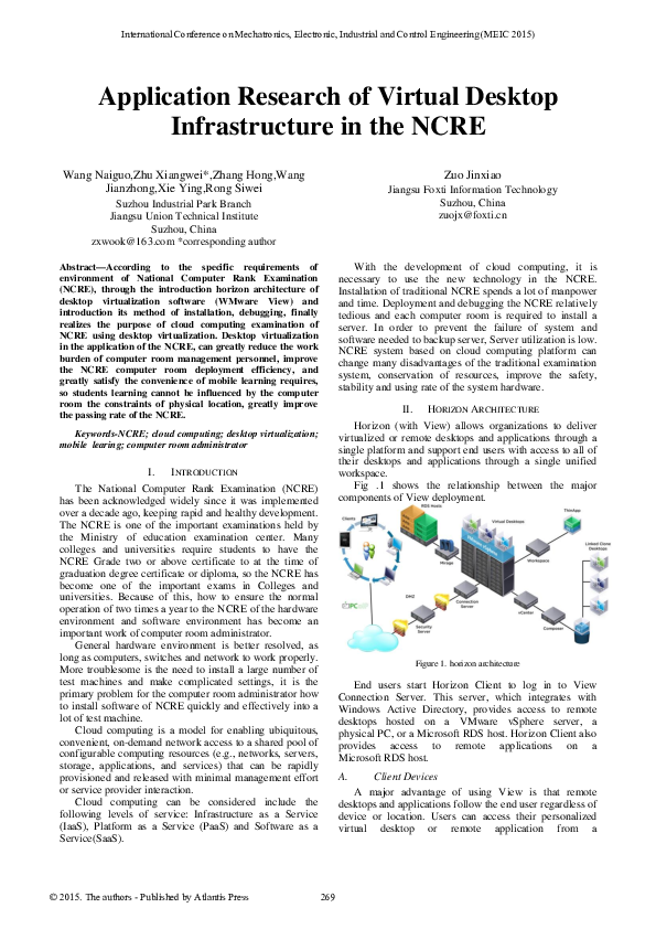 (PDF) Visita tecnológica para el conocimiento de experiencias exitosas ...