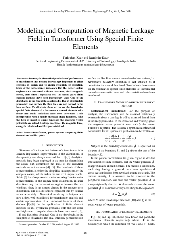 (PDF) Improving Magnetic Field Modeling in Transformers