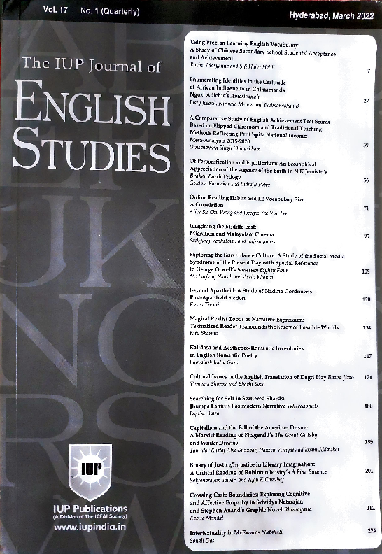 (PDF) Binary of Justice/Injustice in Literary Imagination: A Critical ...