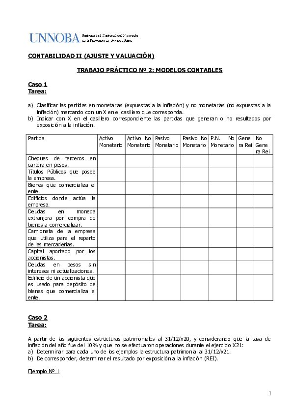 (DOC) CONTABILIDAD II (AJUSTE Y VALUACI ÓN) TRABAJO PRÁCTICO Nº 2 ...