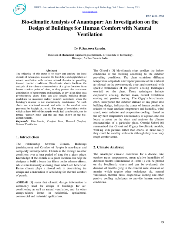 (PDF) Bio-climatic Analysis of Anantapur: An Investigation on the ...