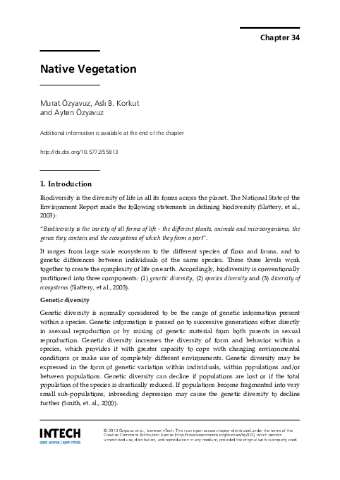 (PDF) Native Vegetation