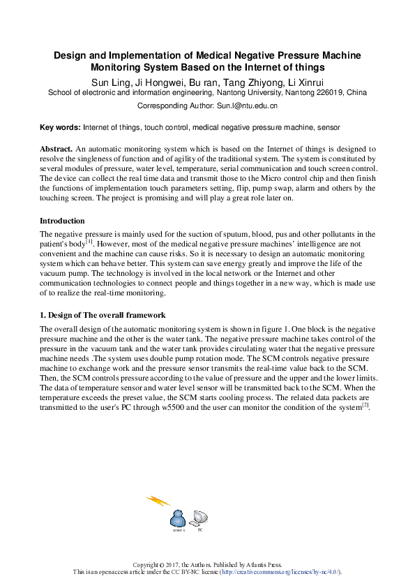 (PDF) Design and Implementation of Medical Negative Pressure Machine ...