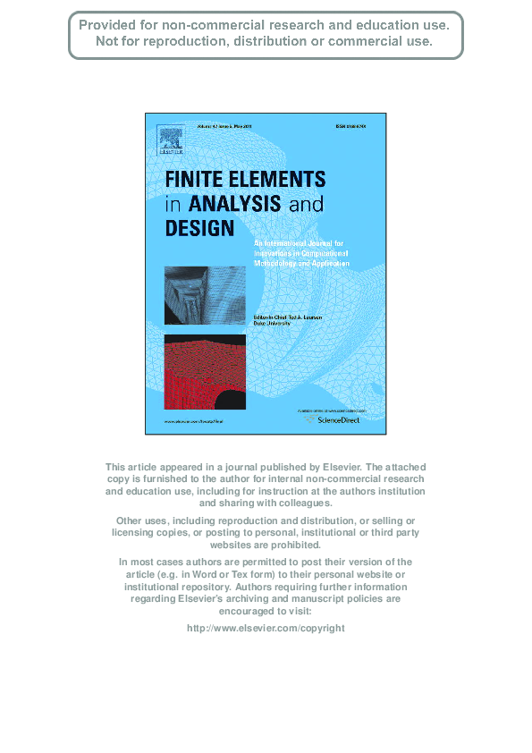 Pdf Finite Element Simulation Of Acoustic Cavitation In The Reservoir And Effects On Dynamic