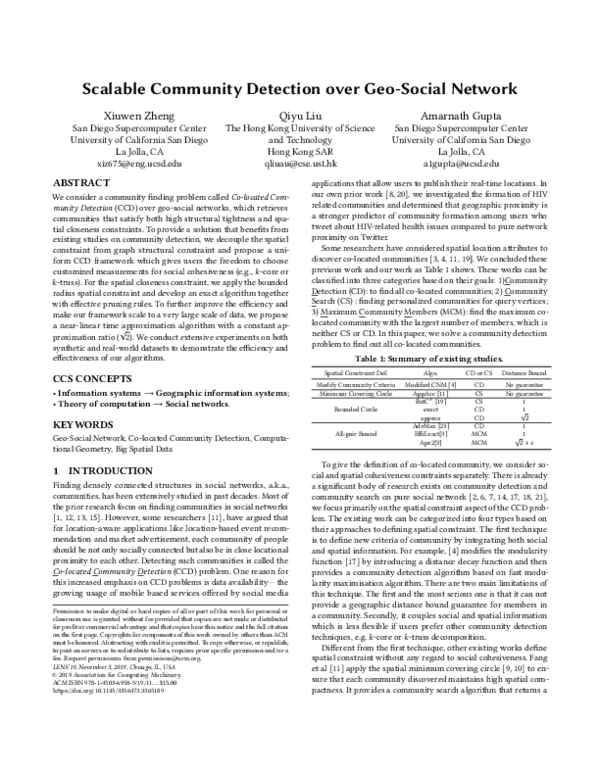 (PDF) Scalable Community Detection over Geo-Social Network