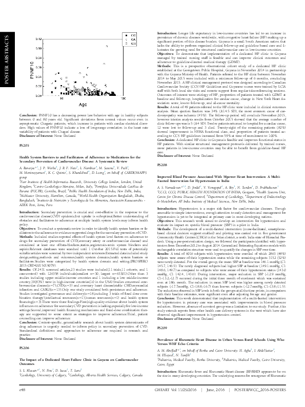 Pdf Ps205 Health System Barriers To And Facilitators Of Adherence To