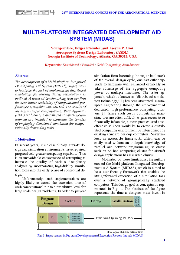 (PDF) Multi-platform Integrated Development Aid System (MIDAS)