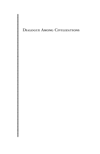 (PDF) Dialogue Among Civilizations