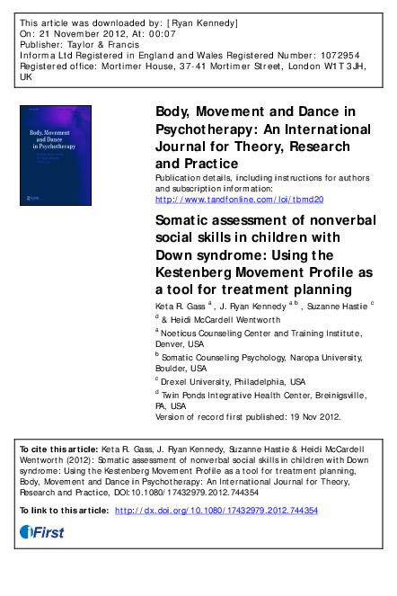(PDF) Somatic assessment of nonverbal social skills in children with ...