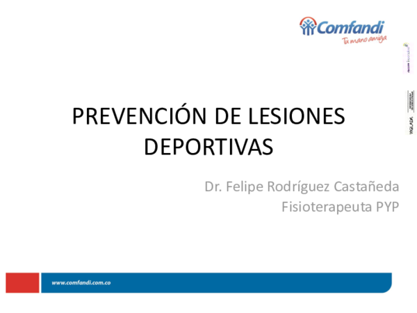 (PDF) PREVENCIÓN DE LESIONES DEPORTIVAS