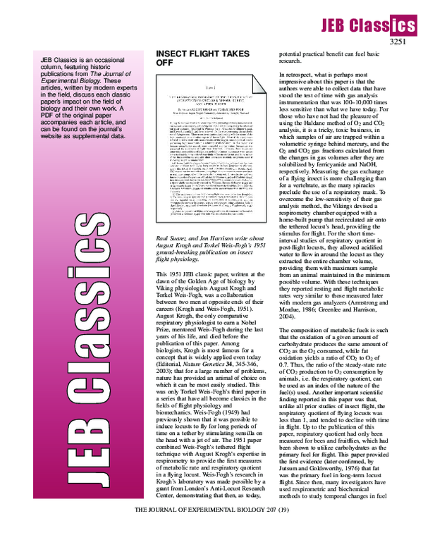 (PDF) Insect Flight Takes Off