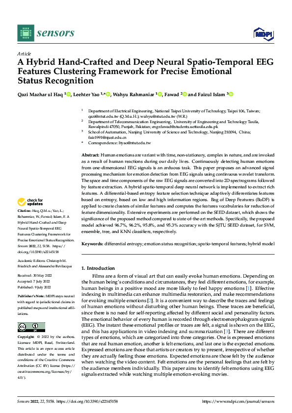 Pdf A Hybrid Hand Crafted And Deep Neural Spatio Temporal Eeg