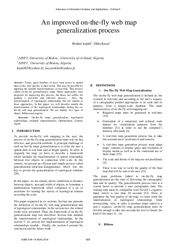 (PDF) An improved on-the-fly web map generalization process