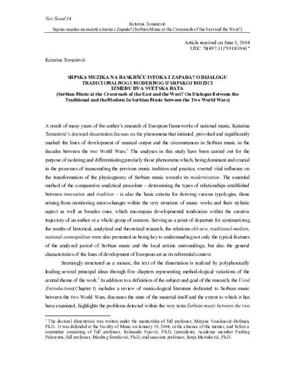 (PDF) Article received on June 1, 2004