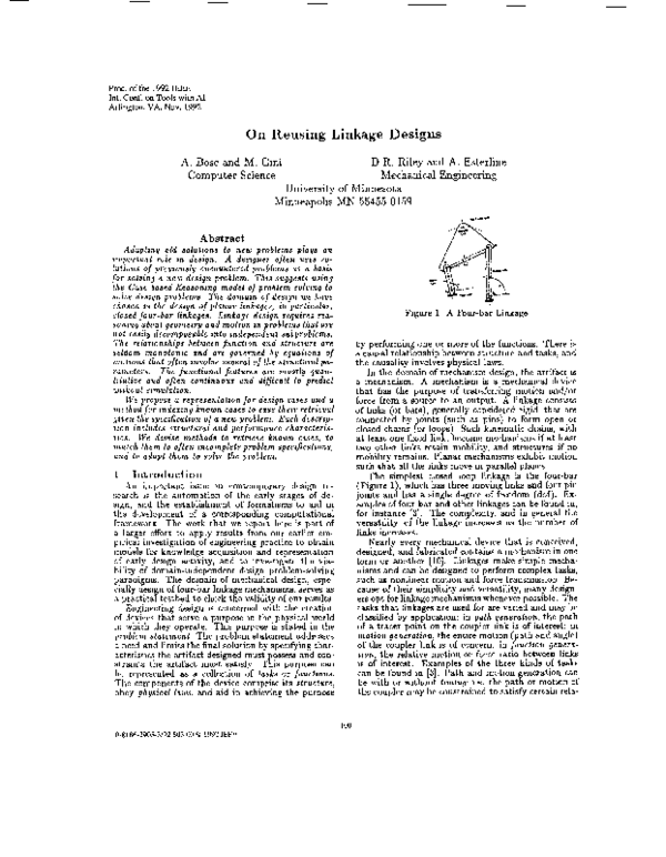 (PDF) On reusing linkage designs