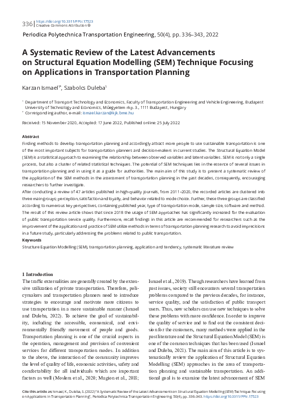 (PDF) A Systematic Review of the Latest Advancements on Structural ...