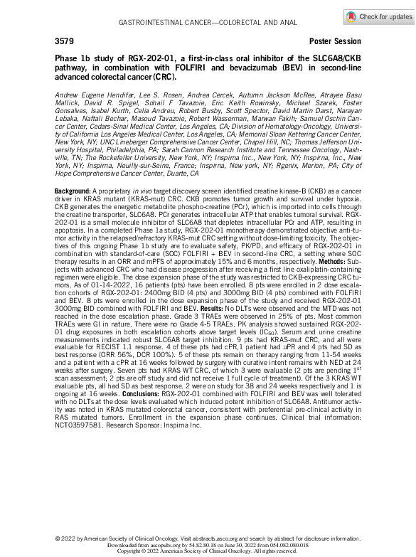 (PDF) Phase 1b study of RGX-202-01, a first-in-class oral inhibitor of ...