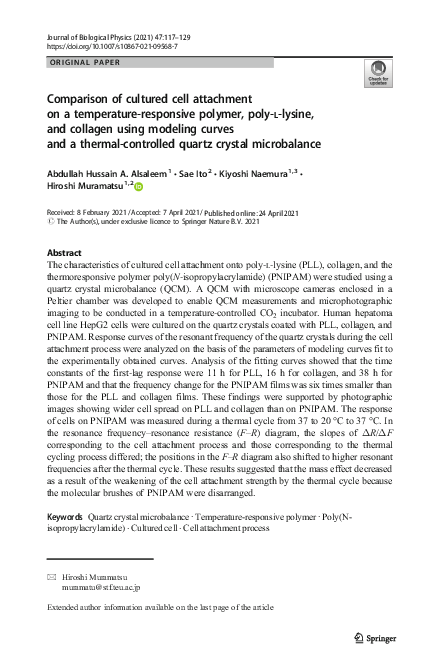(PDF) Comparison of cultured cell attachment on a temperature ...