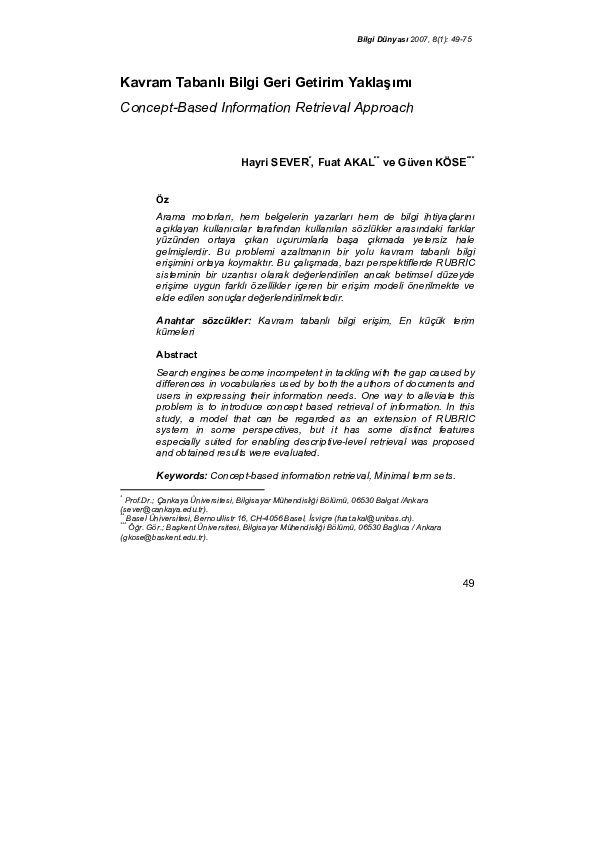 (PDF) Concept-Based Information Retrieval Approach