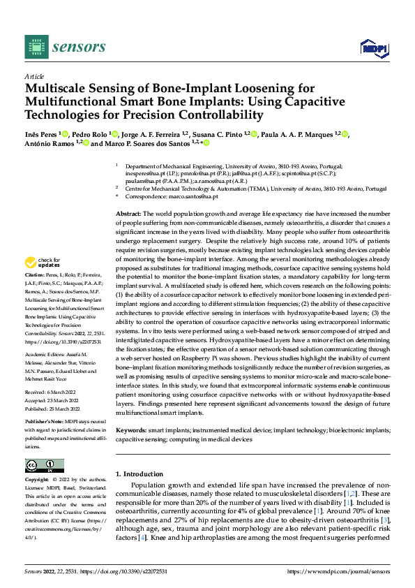 (PDF) Multiscale Sensing of Bone-Implant Loosening for Multifunctional ...
