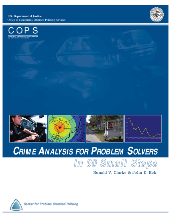 (PDF) Crime analysis for problem solvers in 60 small steps