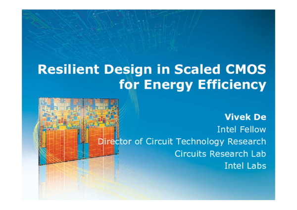 (PDF) Resilient design in scaled CMOS for energy efficiency | Linus Lu - Academia.edu