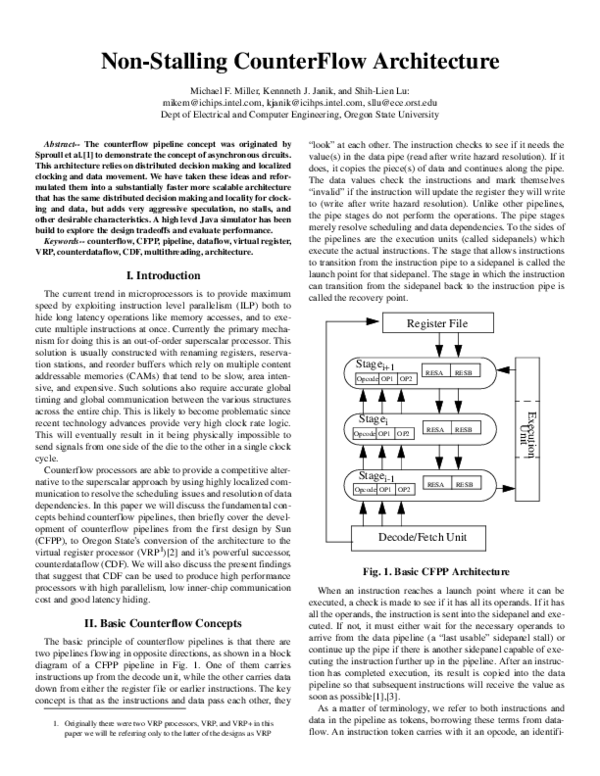 (PDF) Non-stalling counterflow architecture