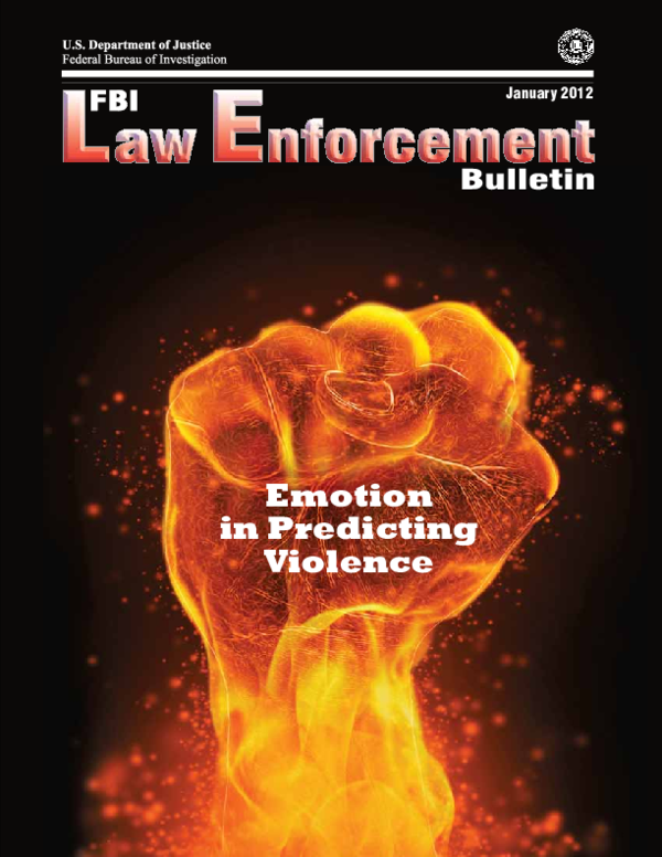 (PDF) Emotions The Role of Emotion in Predicting Violence