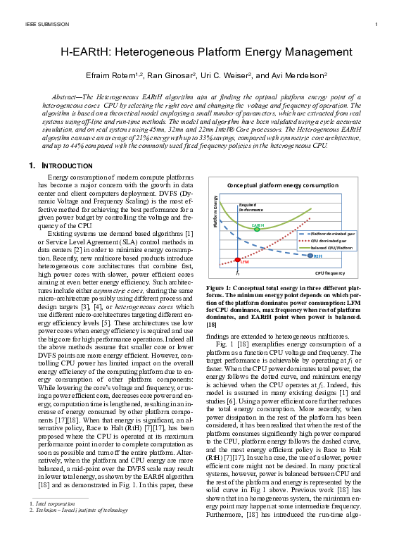 (PDF) H-EARtH: Heterogeneous Platform Energy Management