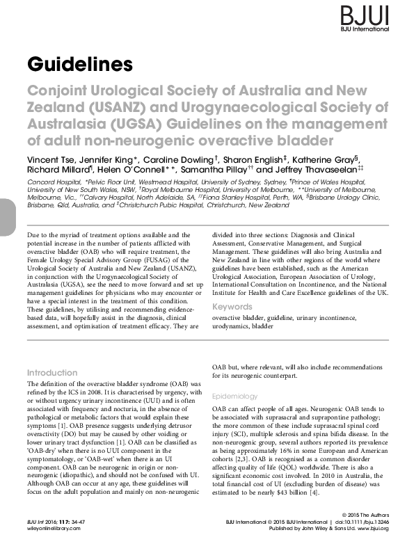 (PDF) Conjoint Urological Society of Australia and New Zealand (USANZ ...