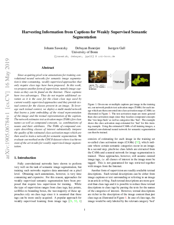 (PDF) Harvesting Information from Captions for Weakly Supervised ... (PDF) Harvesting Information from Captions for Weakly Supervised ...