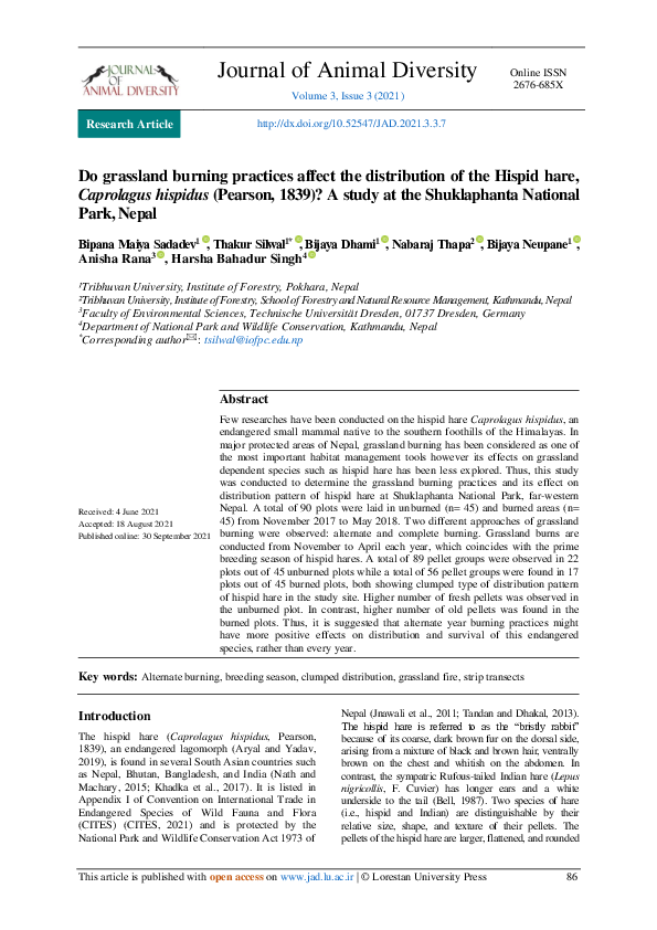 (PDF) Do grassland burning practices affect the distribution of the ...