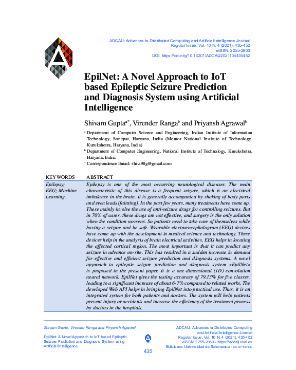 (PDF) EpilNet: A Novel Approach to IoT based Epileptic Seizure Prediction and Diagnosis System ...