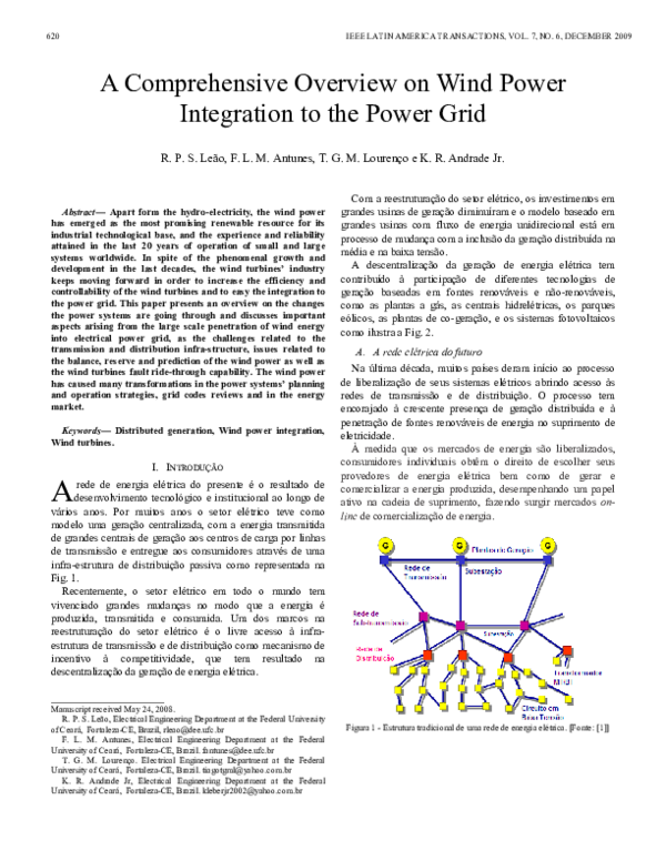 (PDF) A Comprehensive Overview on Wind Power Integration to the Power Grid