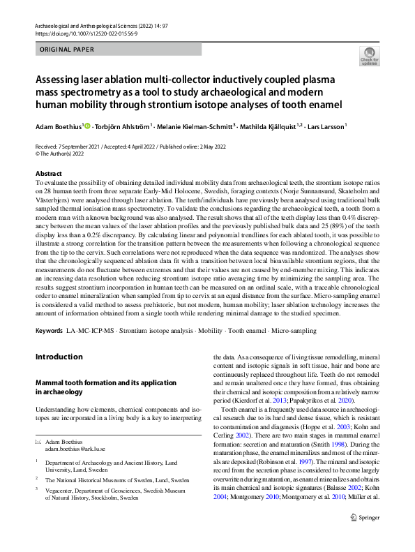 (PDF) Assessing laser ablation multi-collector inductively coupled ...