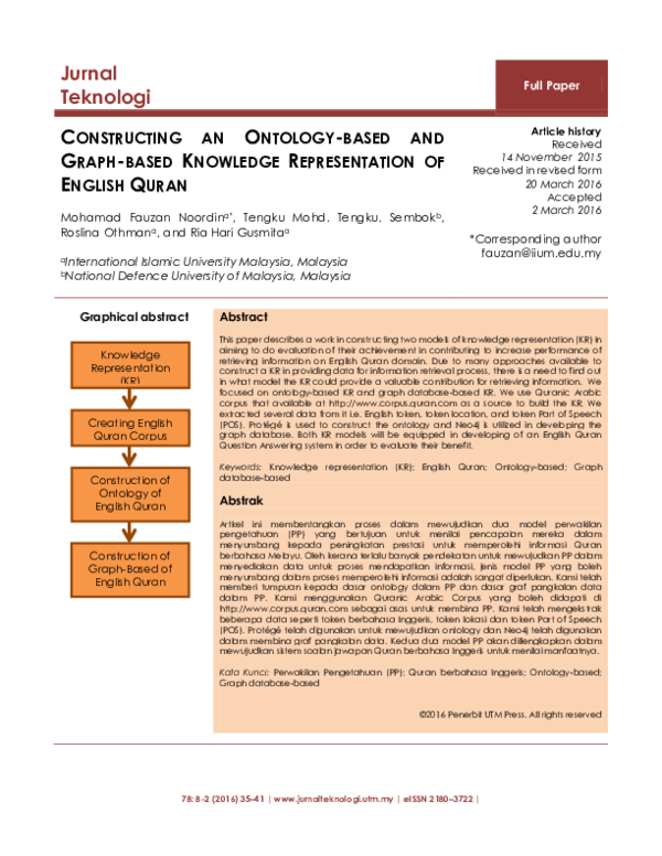 (PDF) Constructing an Ontology-Based and Graph-Based Knowledge ...