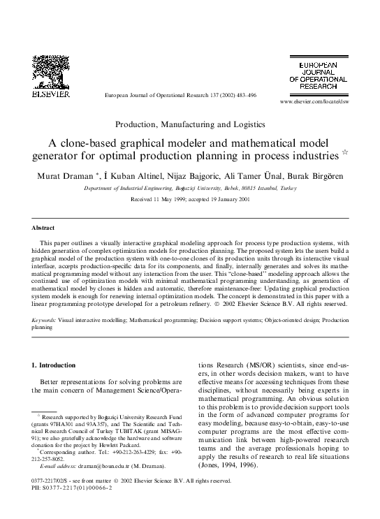 (PDF) A clone-based graphical modeler and mathematical model generator ...