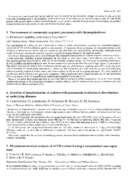 (PDF) Pharmacoeconomical analysis of AECB treatment using a ...