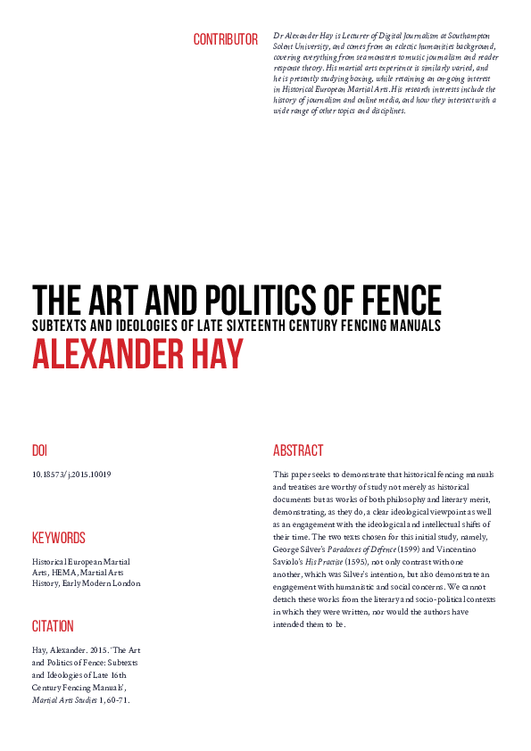 (PDF) The art and politics of fence: subtexts and ideologies of late ...