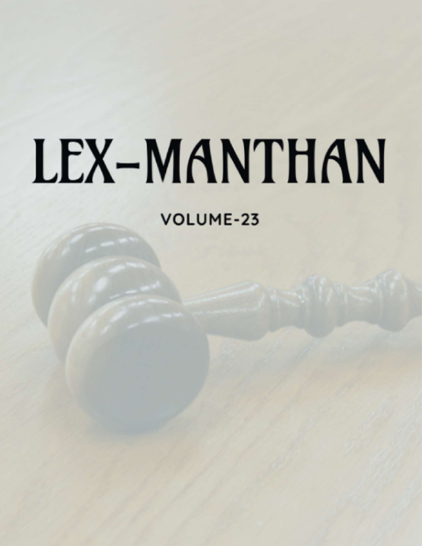 (PDF) LEX MANTHAN VOLUME 23