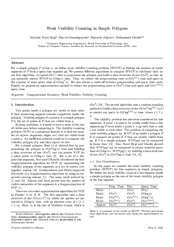 (PDF) Weak visibility counting in simple polygons