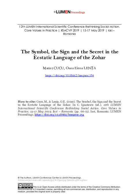 (PDF) The Symbol, the Sign and the Secret in the Ecstatic Language of ...