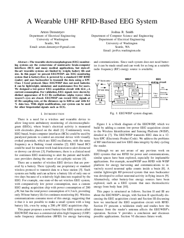 (PDF) A wearable UHF RFID-based EEG system