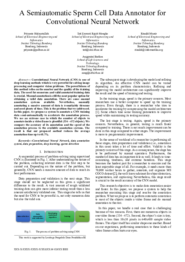 (PDF) A Semiautomatic Sperm Cell Data Annotator for Convolutional Neural Network