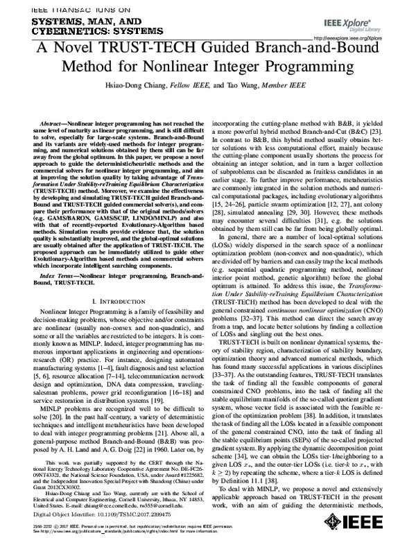 (PDF) A Novel TRUST-TECH Guided Branch-and-Bound Method for Nonlinear ...