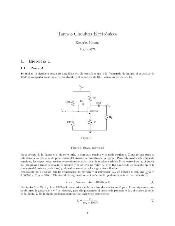 (PDF) Tarea 3 Circuitos Electrónicos