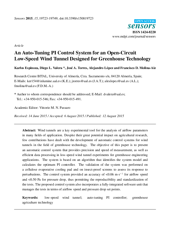 An Auto-Tuning PI Control System for an Open-Circuit Low-Speed Wind ...